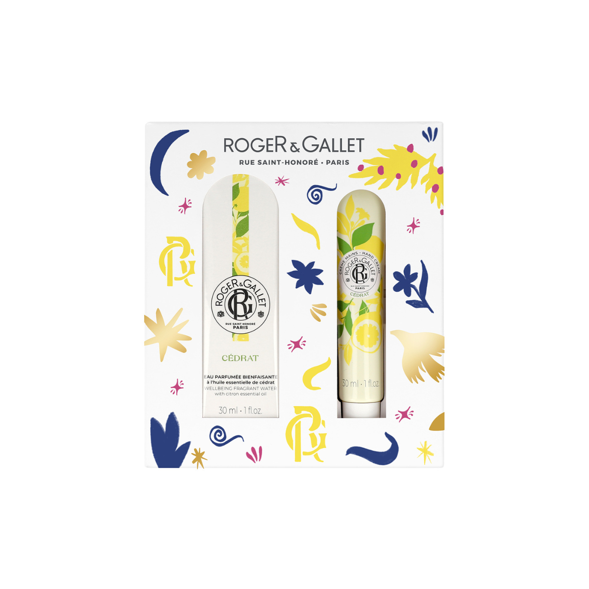 Roger & Gallet Cédrat Wellbeing Fragrant Water & Hand Cream Set ...